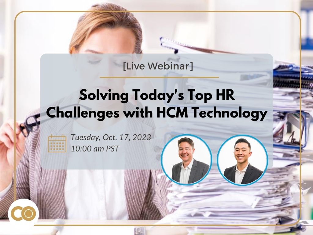 [Webinar] Solving Today's Top HR Challenges with HCM Technology